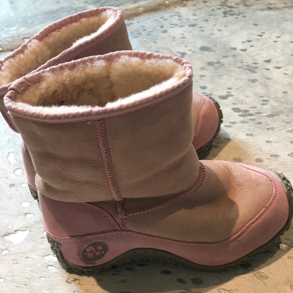 Merrell | Shoes | Merrell Vibram Pink Fur Lined Girls Snow Boots | Poshmark